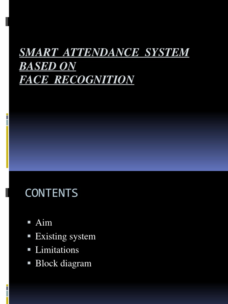 Face Recognition Attendance System | PDF | Raspberry Pi | Electrical ...