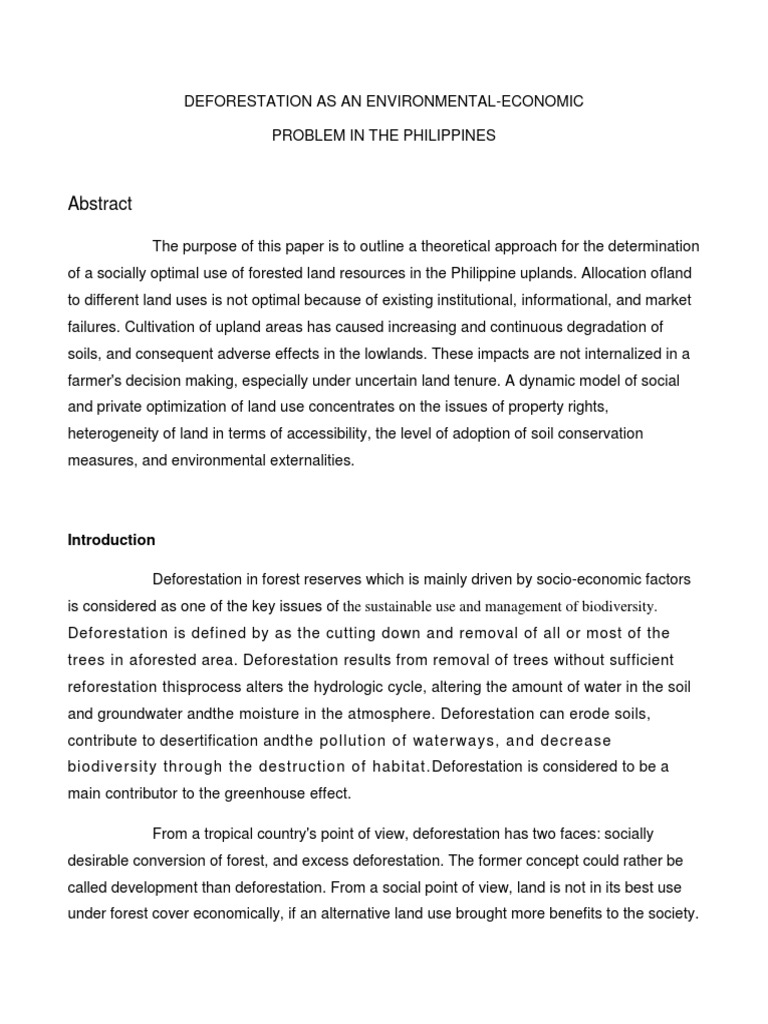 Deforestation Pdf Deforestation Logging