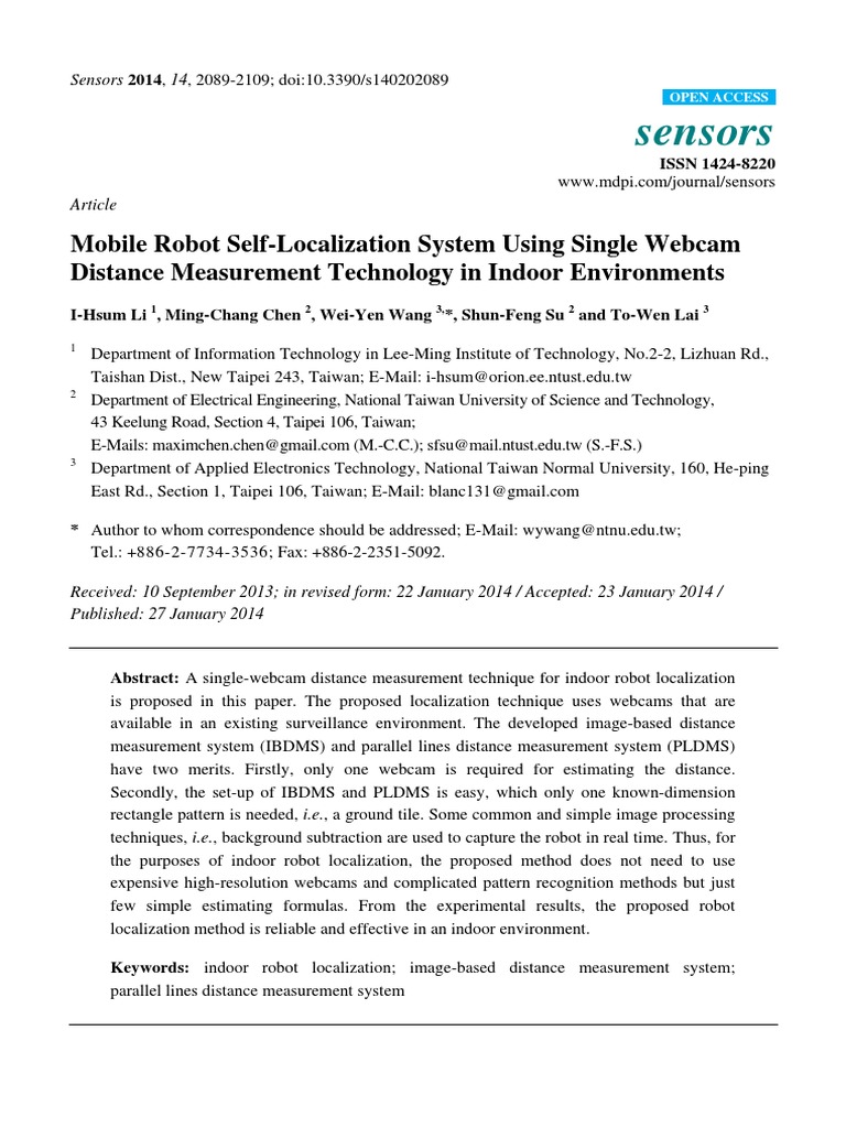 Sensors Self Localisation Pdf Wireless Sensor Network
