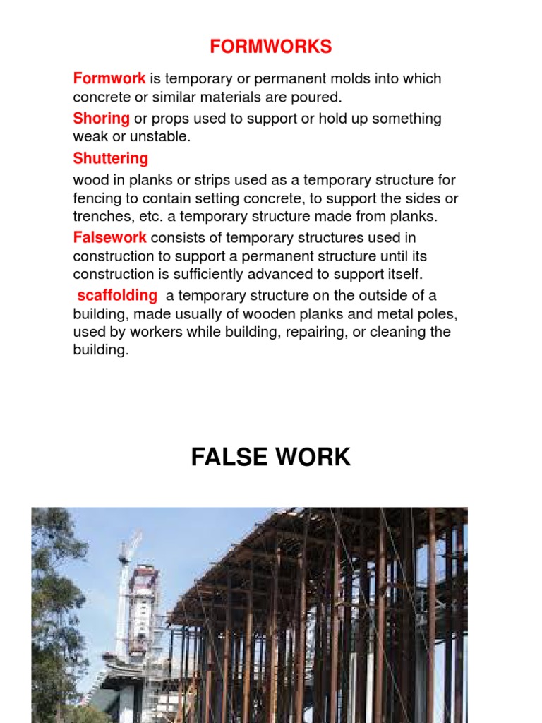 Formwork and Temporary Structures Guide | PDF