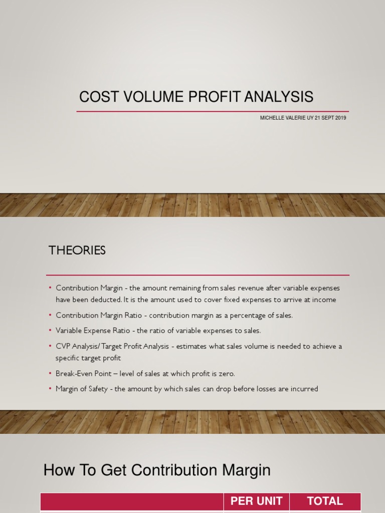 Cost Volume Profit Analysis Guide | PDF | Marketing | Business Economics