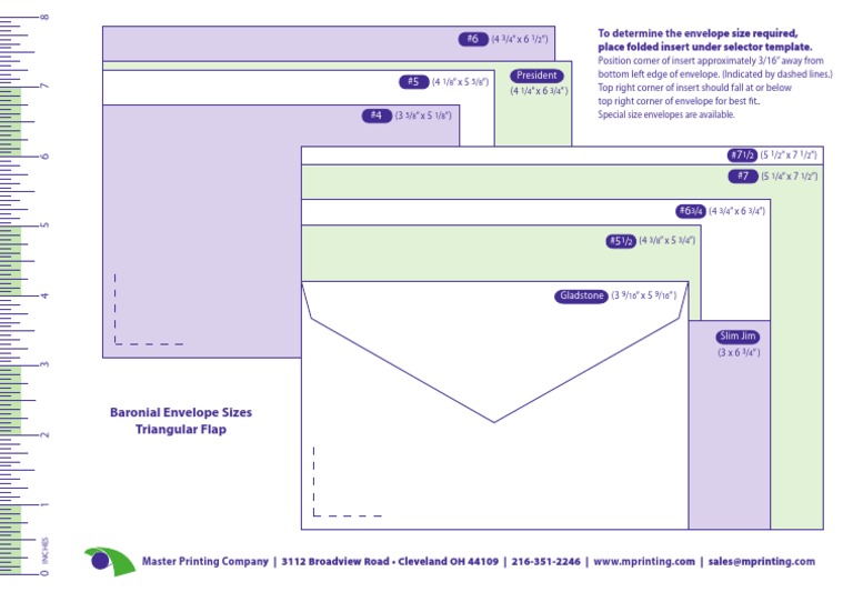 Baronial Envelope Sizes Triangular Flap | PDF | Envelope | Media Technology