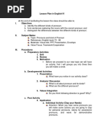 Lesson Plan For Gerunds | PDF | Object (Grammar) | Lesson Plan