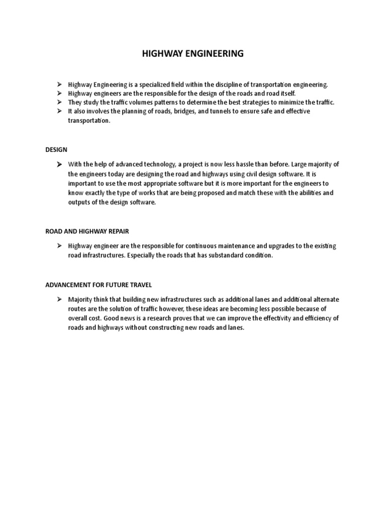 Highway Engineering | PDF