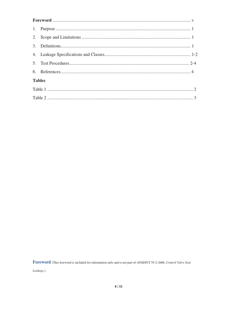 Ansi Fci 70 2 2006pdf | PDF | Valve | Pressure Measurement