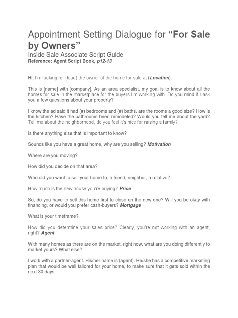 Appointment Setting Dialogue | PDF | Market (Economics) | Business