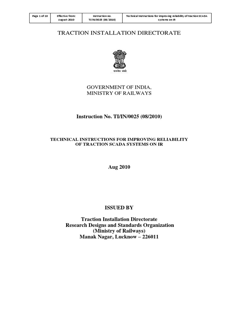 Improve Reliability of Traction SCADA Systems | PDF | Scada ...