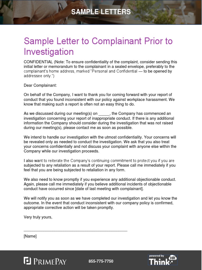 Sample Letter Pdf Sexual Harassment Human Sexual Activity