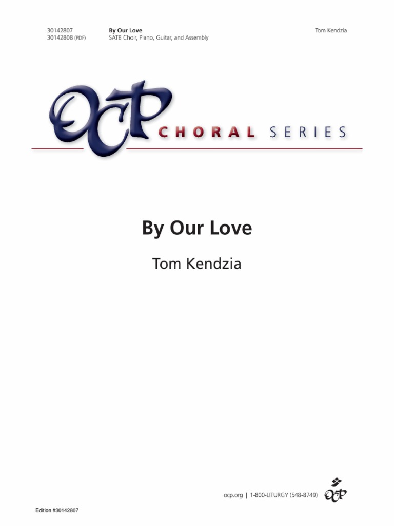 By Our Love (Octavo) | PDF