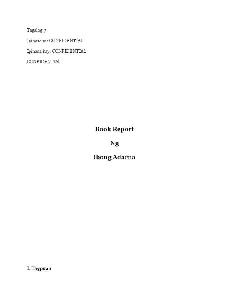 Ibong Adarna Book Report | PDF