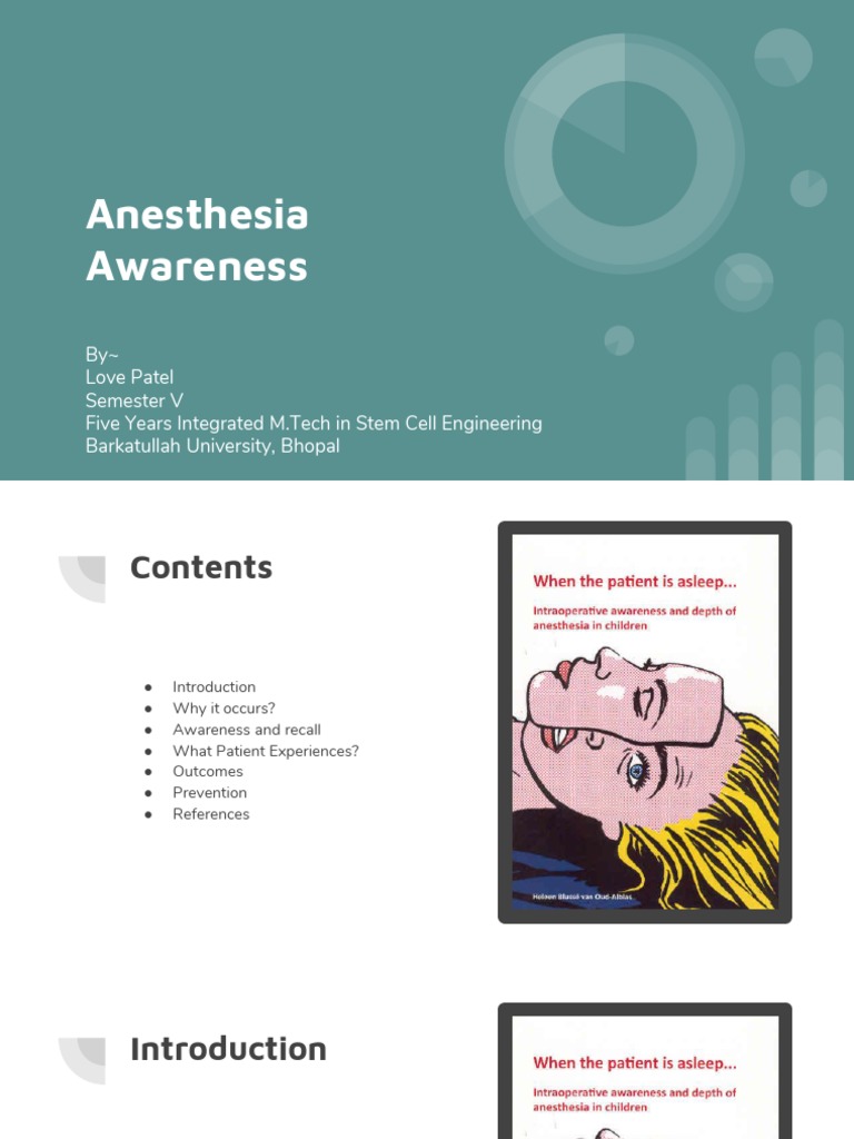 Anesthesia Awareness
