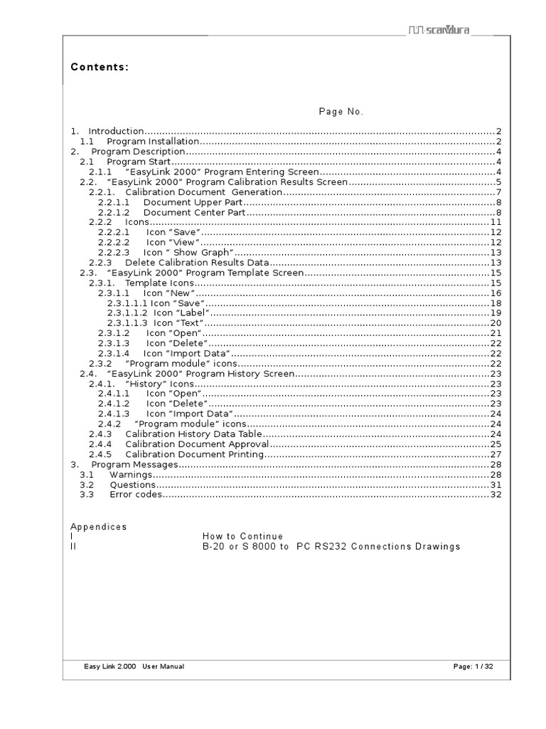 EasyLink2000 Manual | PDF | Icon (Computing) | Cursor (User Interface)
