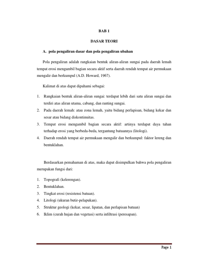 Pola Aliran Sungai Multibasinal dan Genetika | PDF | Seni | Sains ...