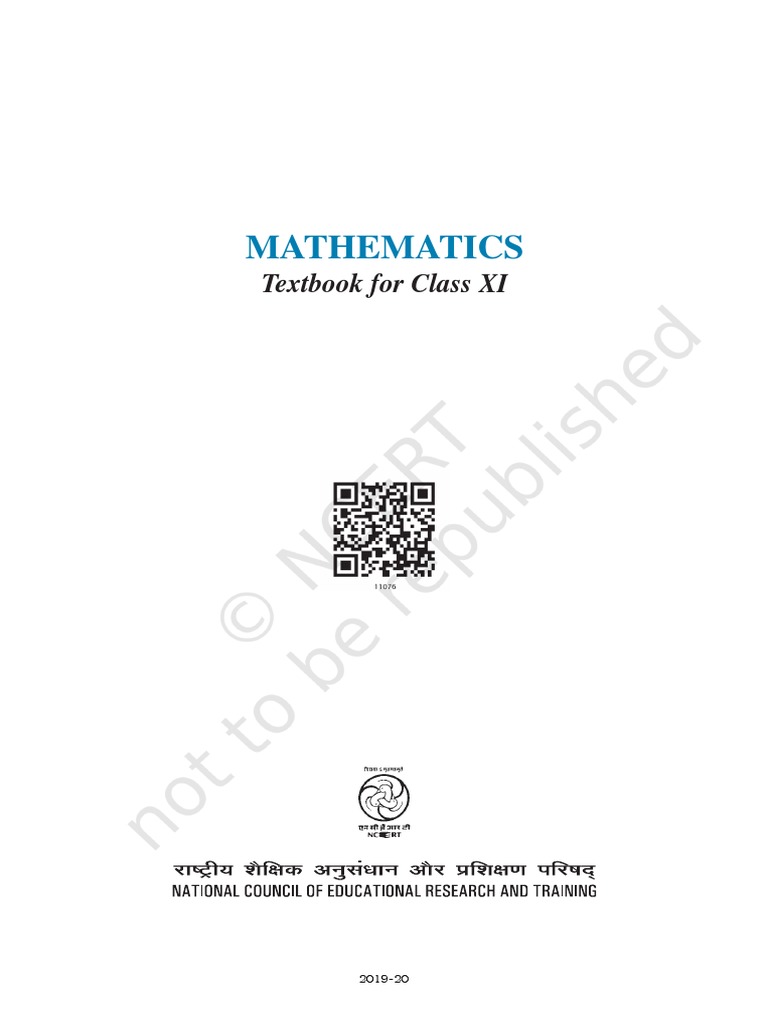 Mathematics Class 11 | PDF | Set (Mathematics) | Complex Number