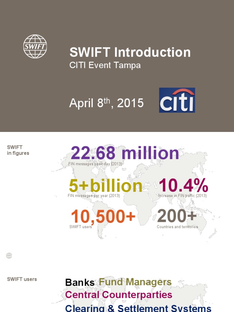 SWIFT Introduction: April 8, 2015 | PDF | Office Of Foreign Assets ...