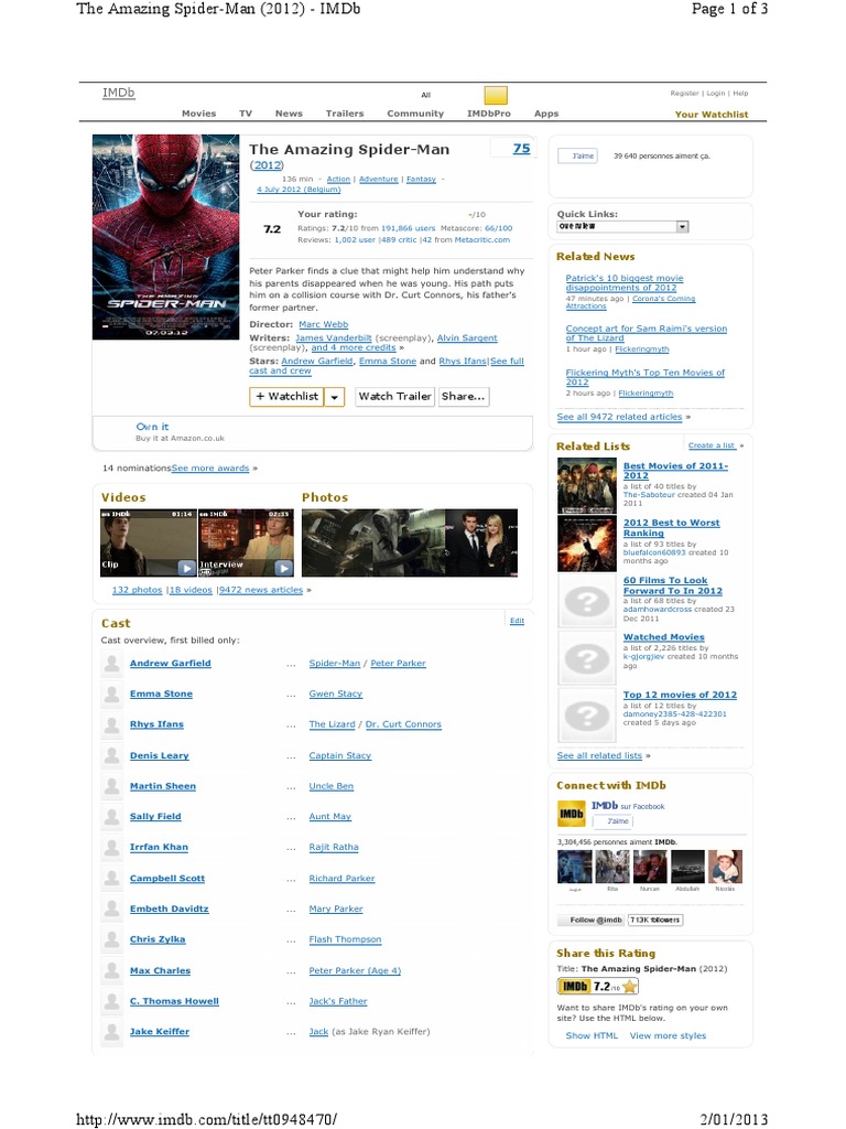 The Amazing Spider-Man | PDF