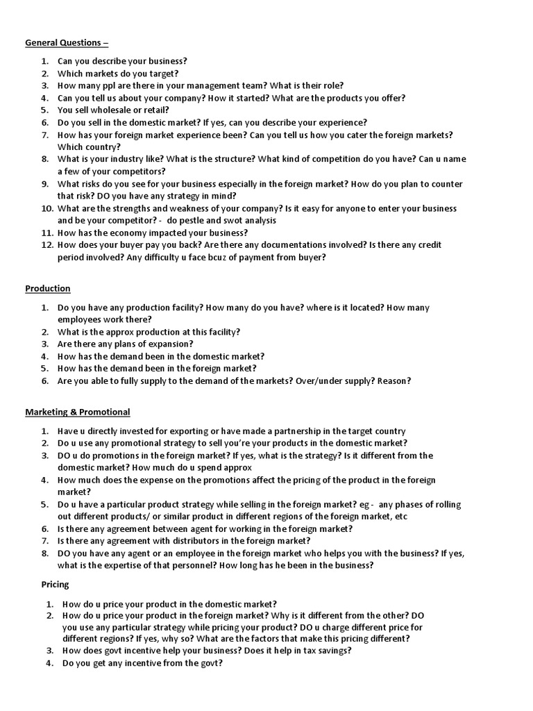 IB Questions | PDF | Exports | Pricing