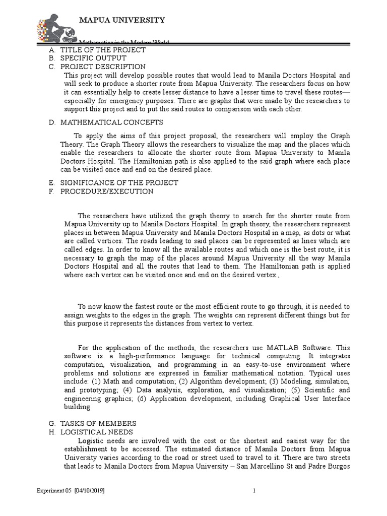 MMW Project 1 | PDF | Graph Theory | Computer Science