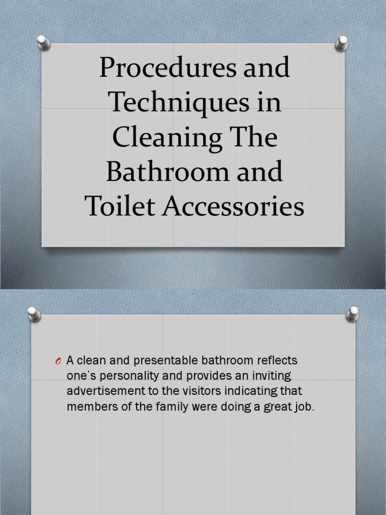 Clean and Maintain Bed and Cots | PDF | Bathroom | Toilet