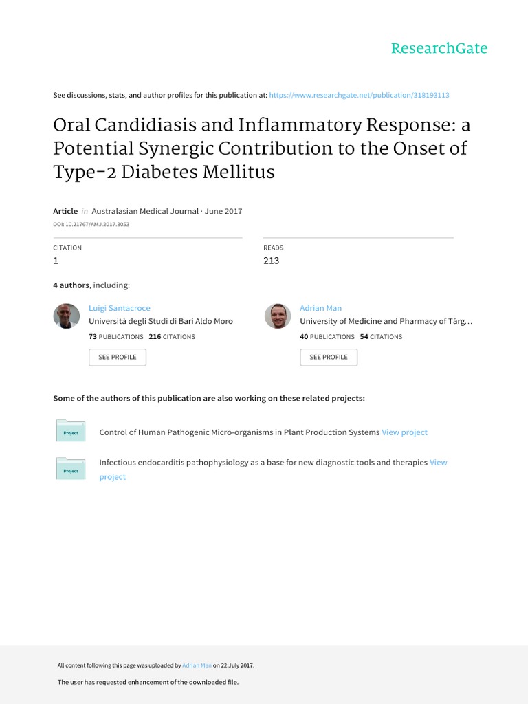 Candidiasis 1 | PDF | Insulin Resistance | Inflammation