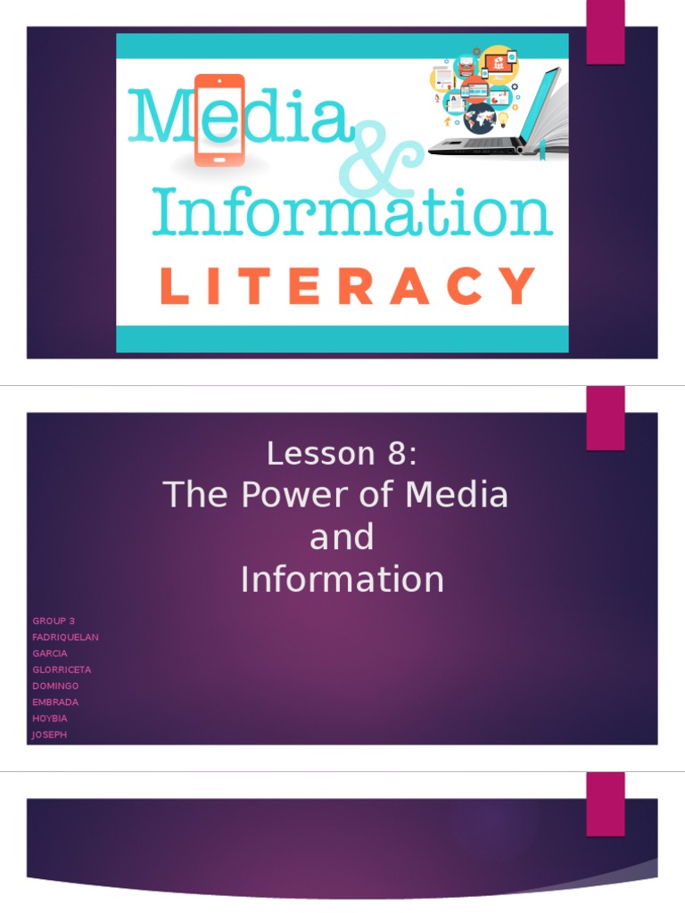 Lesson 8 The Power of Media and Information | PDF | Mass Media | Emotions