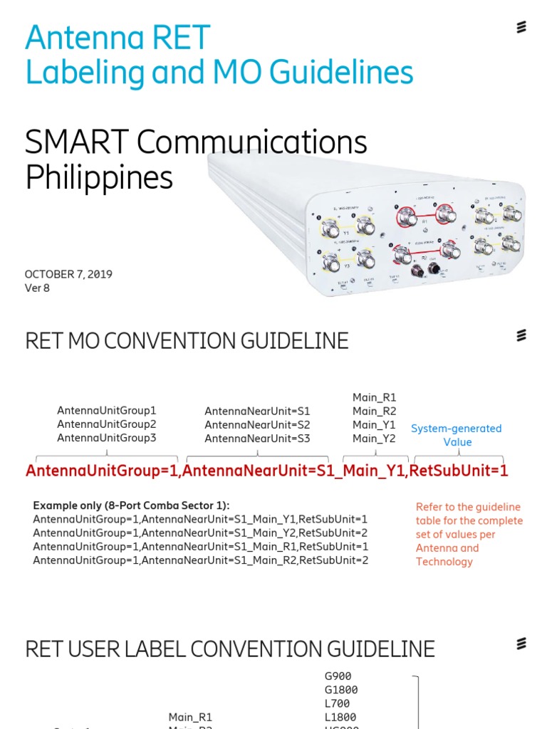 SMART RET Naming Guidelines - v8 - 100719 | PDF | Information And ...