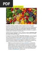 Comida Chatarra Vs Comida Saludable | PDF | Aceite de cocina | Alimentos