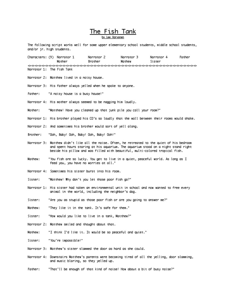 A Fishy Wish: How Matthew's Dream of Quiet Led Him to Briefly Become ...