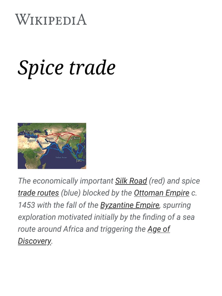 Spice Trade | PDF