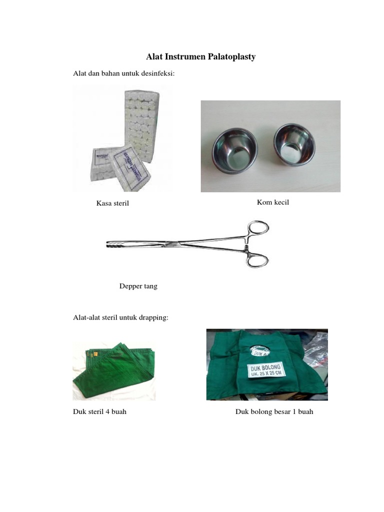 Alat Instrumen Palatoplasty INI | PDF
