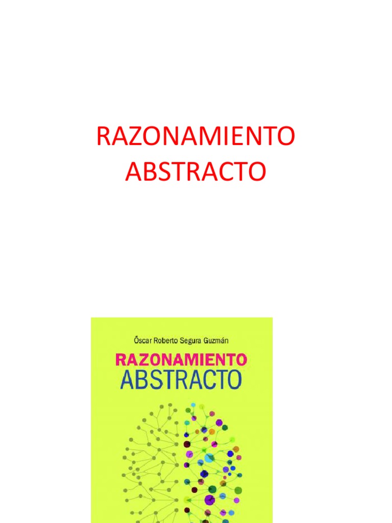 Razonamiento Abstracto | PDF | Analogía | Inteligencia