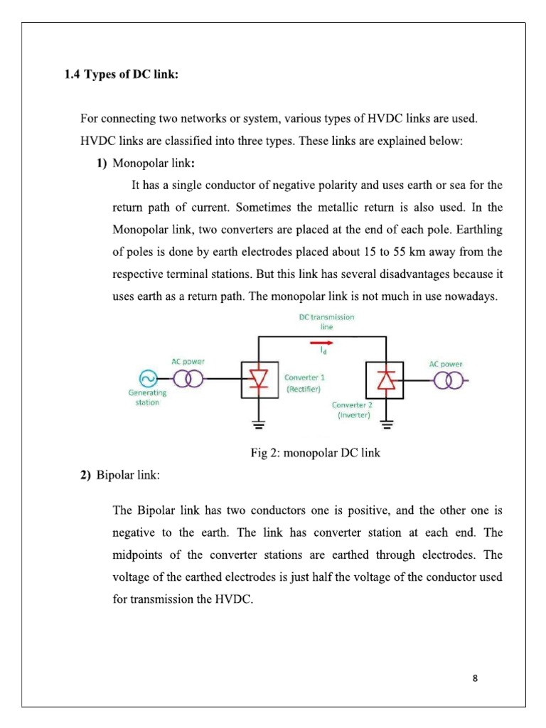Types of HVDC Links | PDF