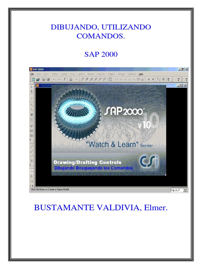 Manual de Dibujo en SAP 2000 | PDF | Agitación | Ocio