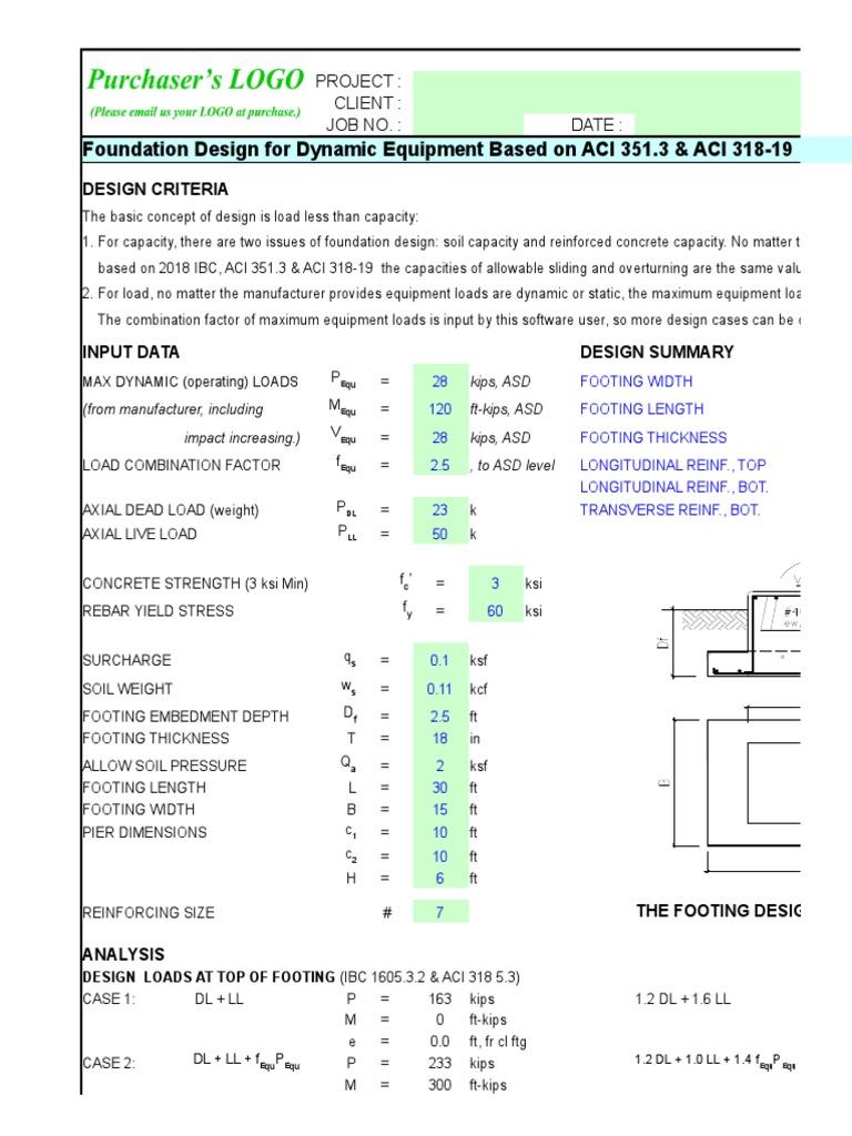 Foundation Design For Dynamic Equipment Based On ACI 351.3 & ACI 318-19 ...