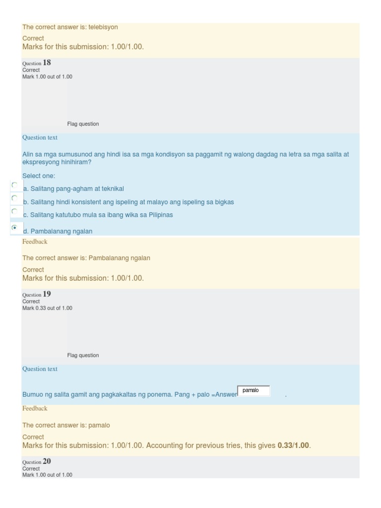 Fil101 - All Answer 48 PDF | PDF