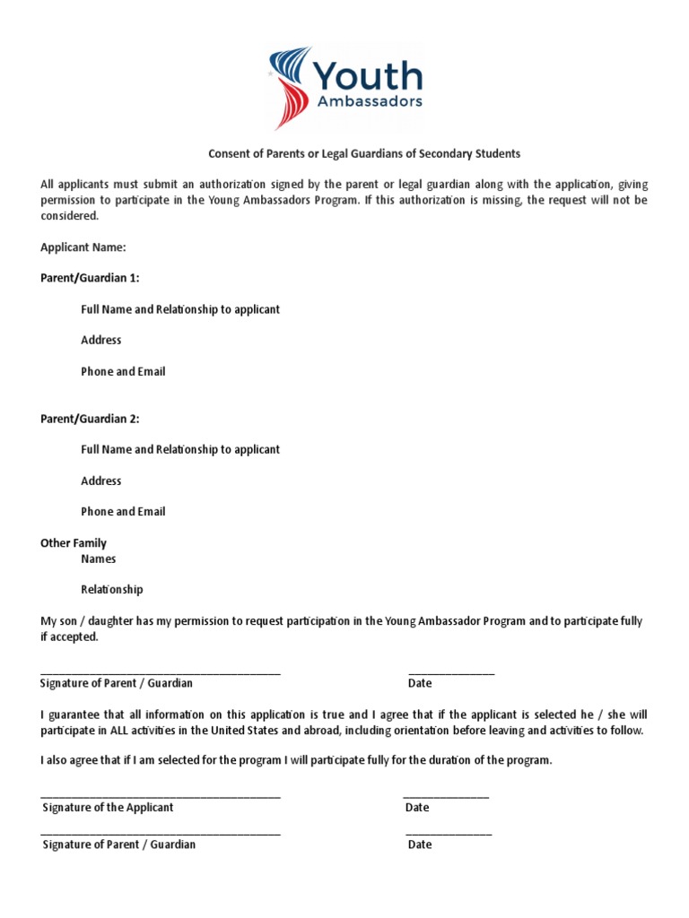 Parent Consent Form (English) | PDF