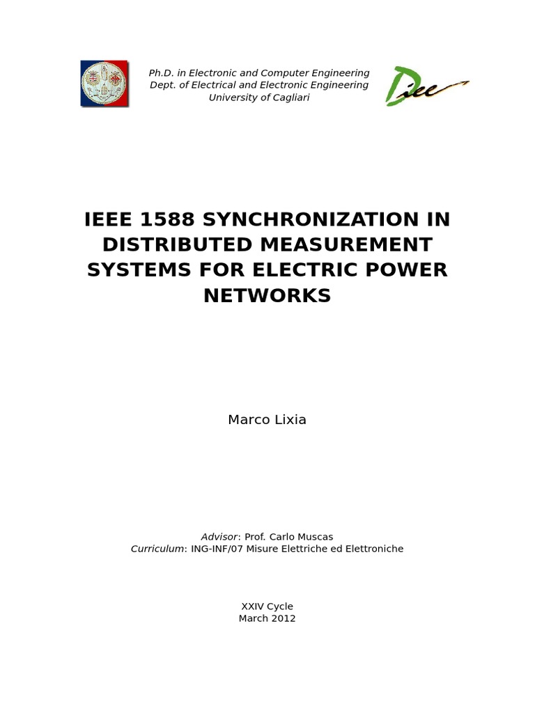 IEEE 1588 Synchronization in Power Networks | PDF | Electricity ...