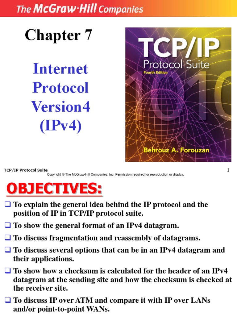 Internet Protocol (Ipv4) : Tcp/Ip Protocol Suite | PDF | Internet ...