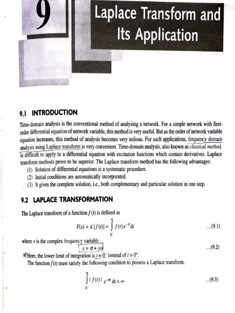 Laplace Network 2 | PDF | Laplace Transform | Equations