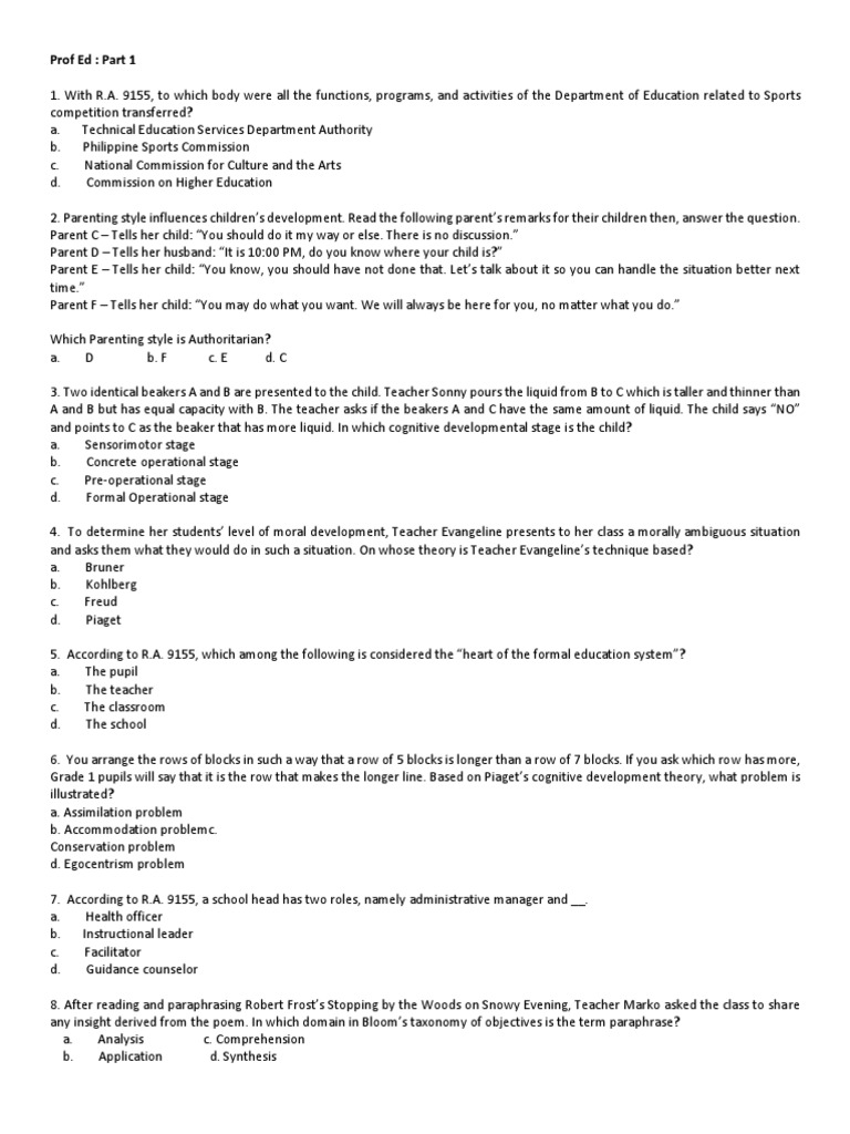 Teacher Roles and Child Development Insights | PDF | Id | Educational ...