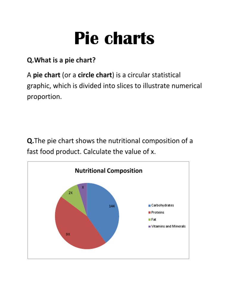 Pie Charts: Q.What Is A Pie Chart? | PDF