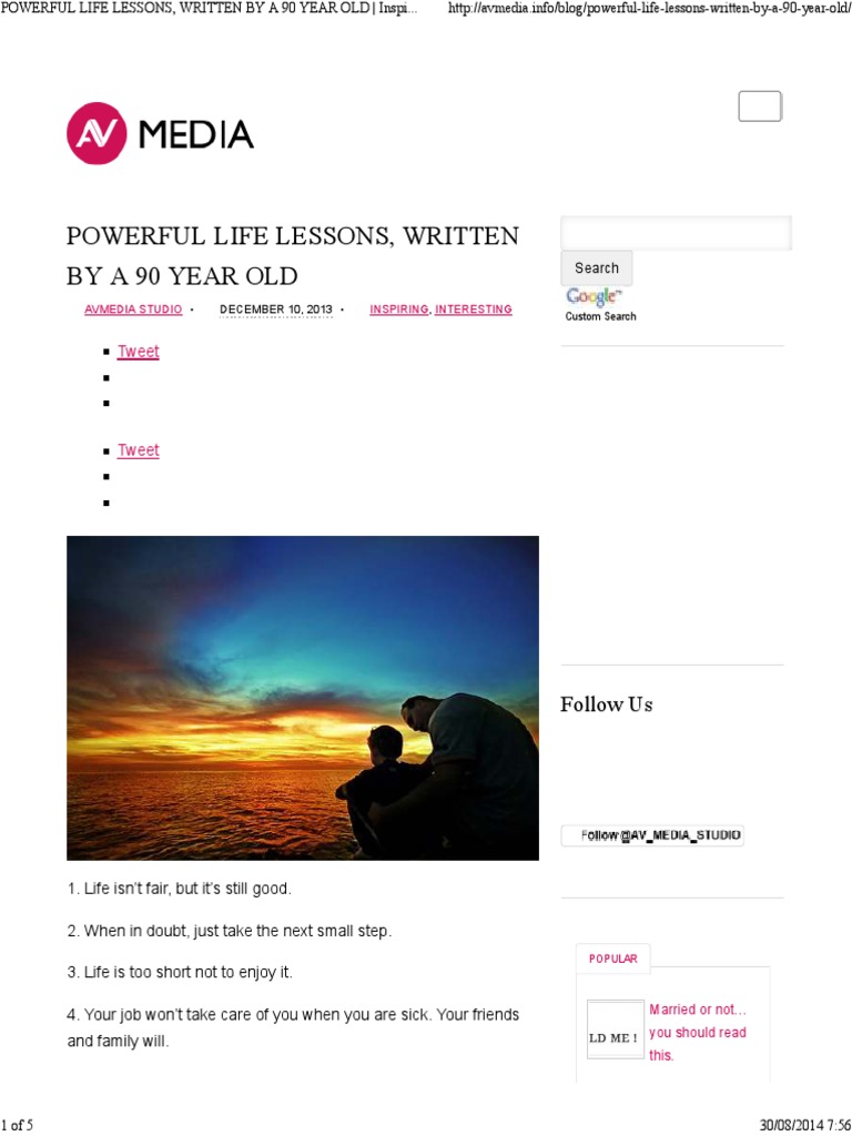 Powerful Life Lessons | PDF