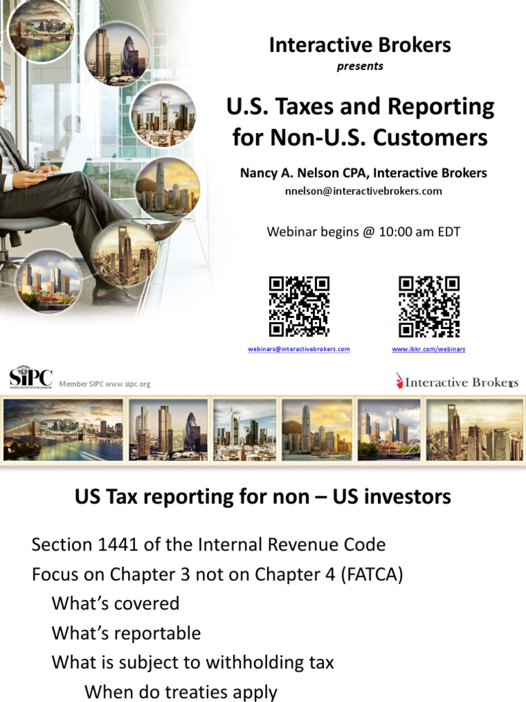 WB 2347 US TaxesandReportingforNon US Customers | PDF | Withholding Tax ...
