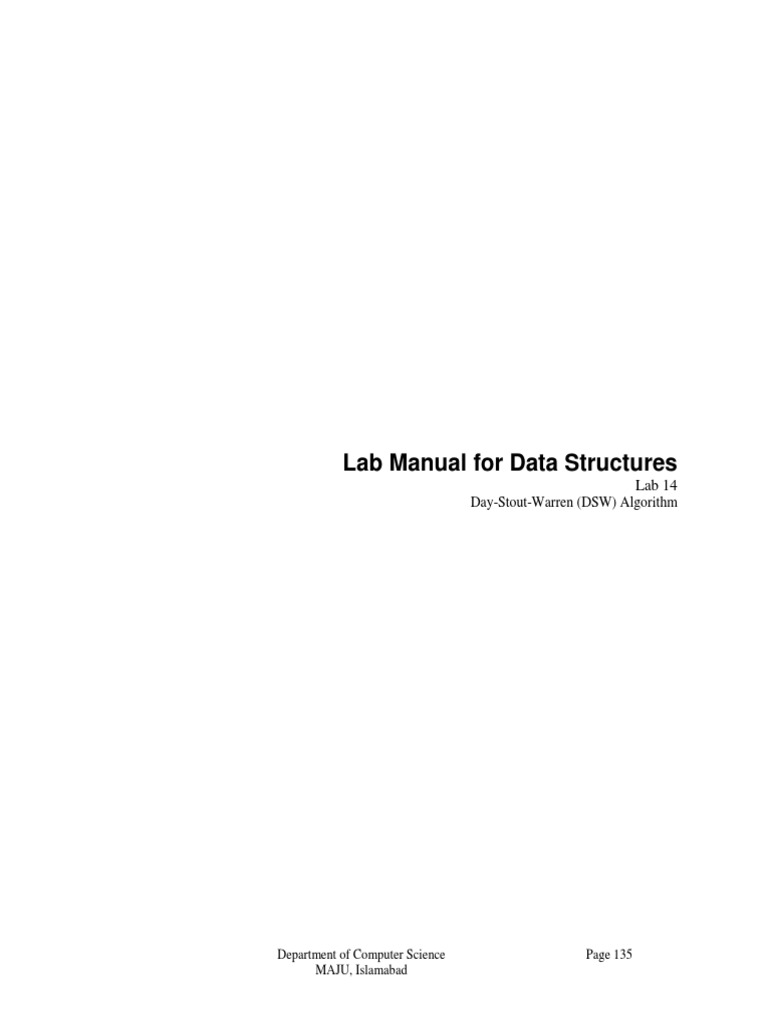 DS Lab 12 - The DSW Algorithm | PDF | Subroutine | Algorithms