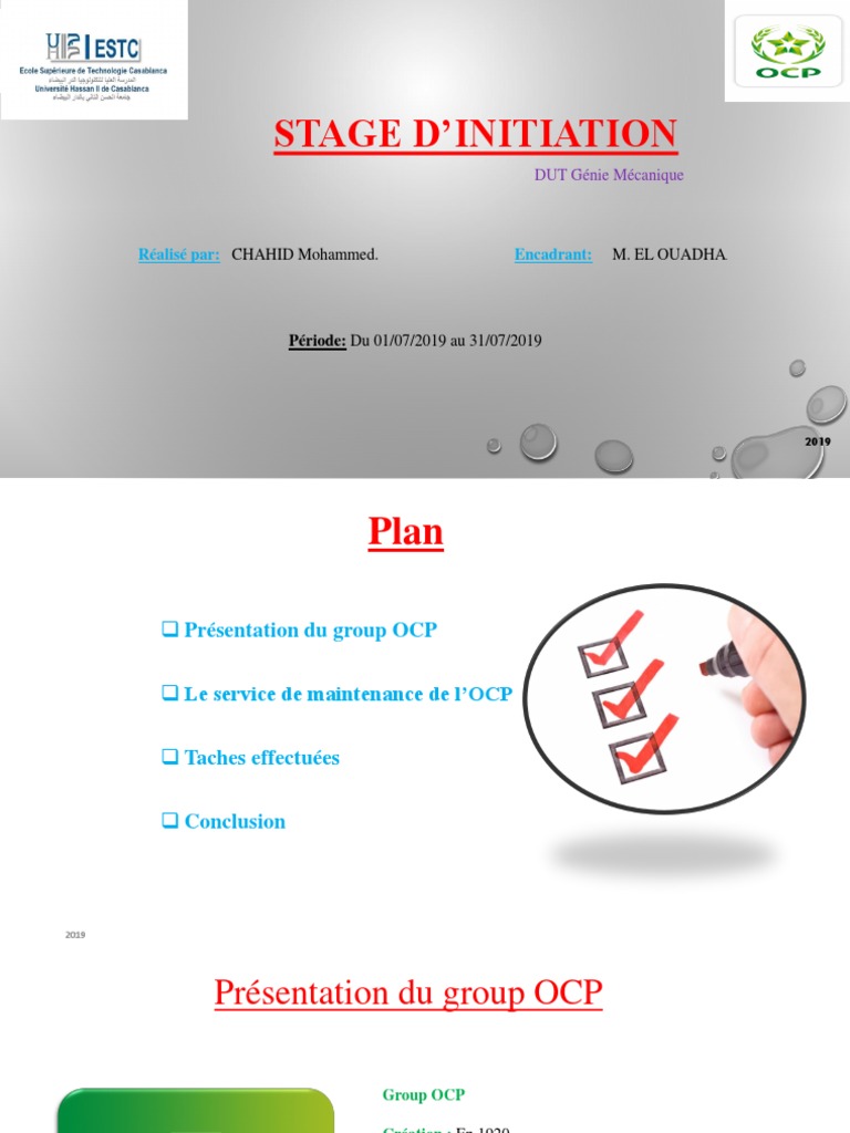 Rapport de Stage D'initiation | PDF
