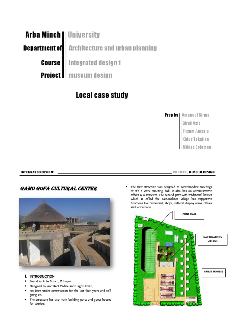 Local Case Study Arba Minch University D PDF | PDF | Retail | Museum