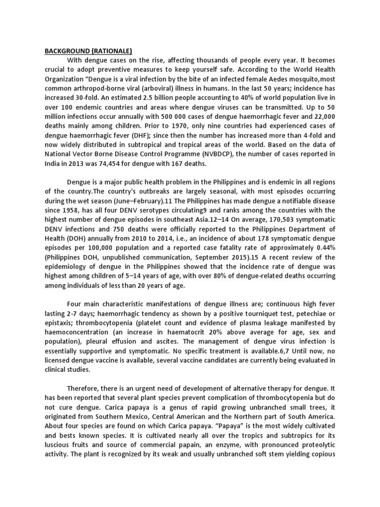 Background (Rationale) | PDF | Health Sciences | Immunology