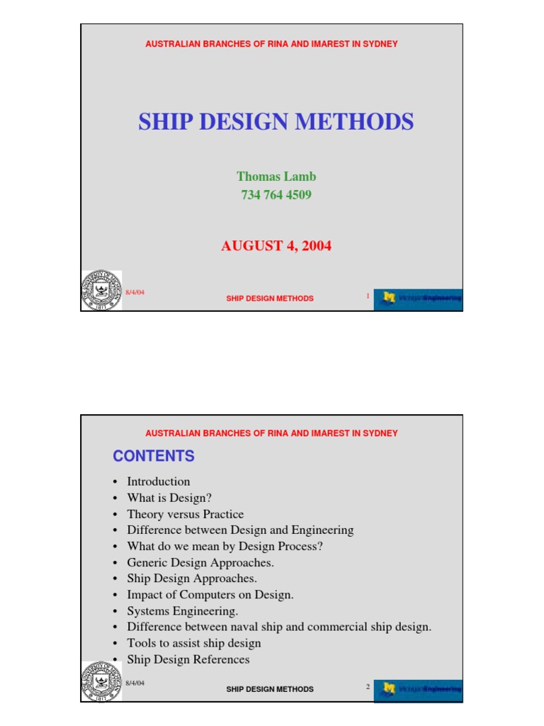 Ship Design Method PDF | PDF | Naval Architecture | Systems Engineering