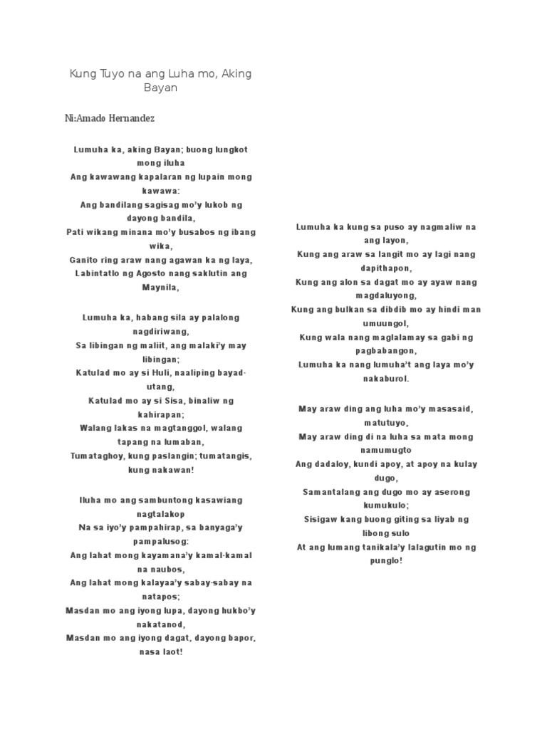 Piyesa para Sa Interpretatibong Pagbasa | PDF