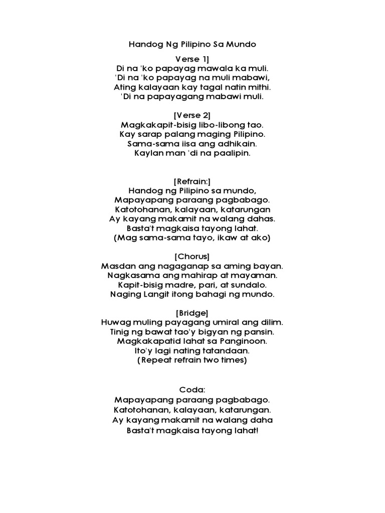 Handog NG Pilipino | PDF